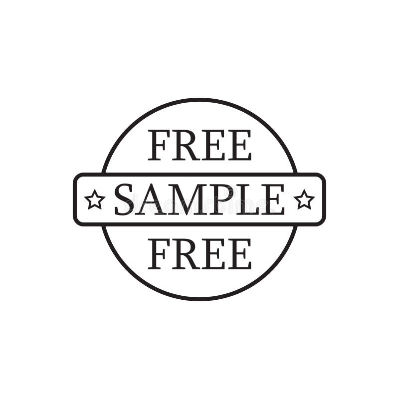 100 Free Sample Black Sign Ribbon Sticker Isolated on White Background ...