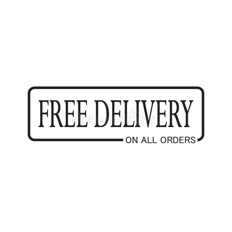 Free Delivery on All Orders - Vector for Businesses, Online Store ...