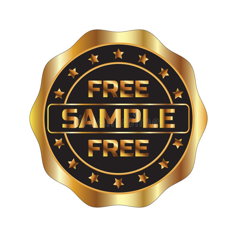 100 Free Sample Black Sign Ribbon Sticker Isolated on White Background ...