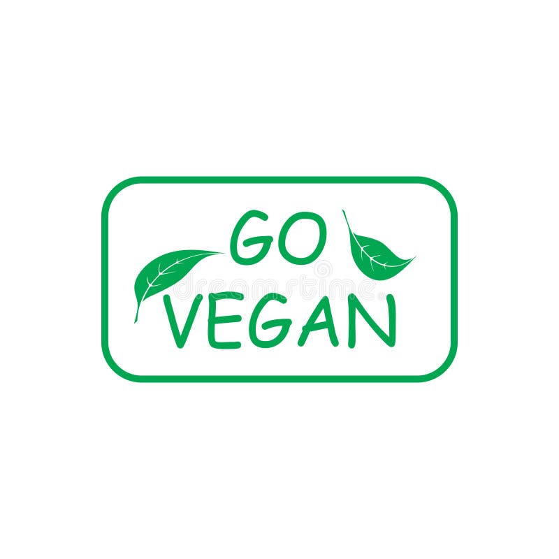 Vegan Icon. Vector Green Leaf Logo Sign for Healthy Food Package Design ...