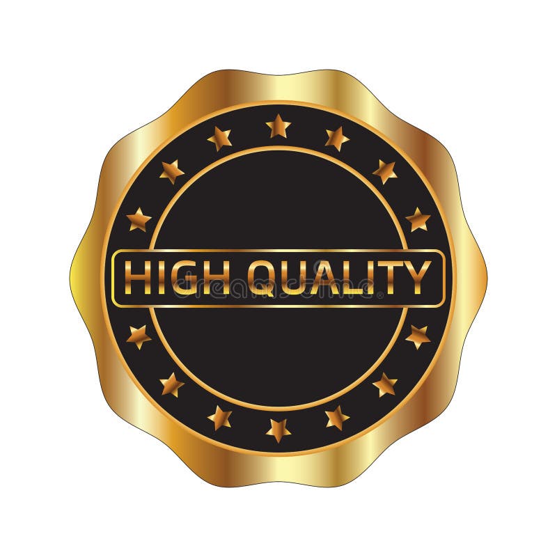Luxury Golden Emblem with High Quality Text. Can Be Used for Label ...