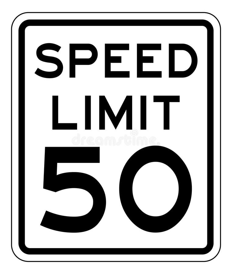 Speed Limit Sign stock vector. Illustration of caution - 173649515