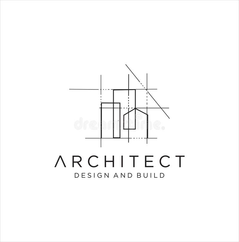 Architect House Logo, Architectural and Construction Design Vector ...