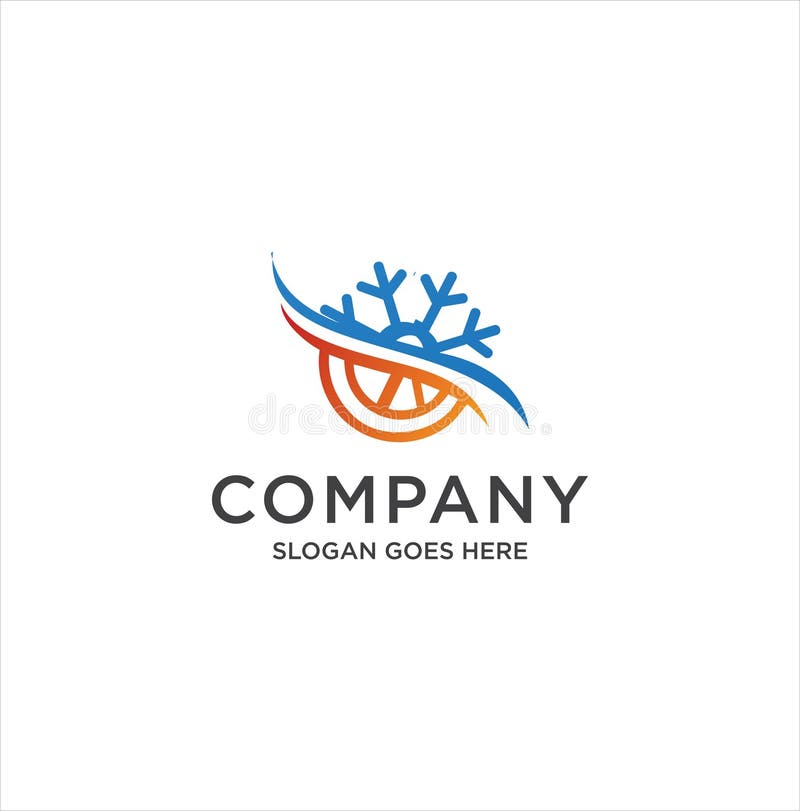 Hot and Cold Logo Symbol. Sun and Snowflake All Season Concept Logo ...