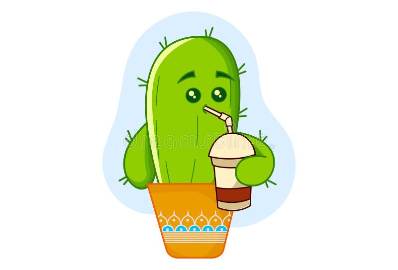 Drinking Cactus Stock Illustrations – 166 Drinking Cactus Stock ...