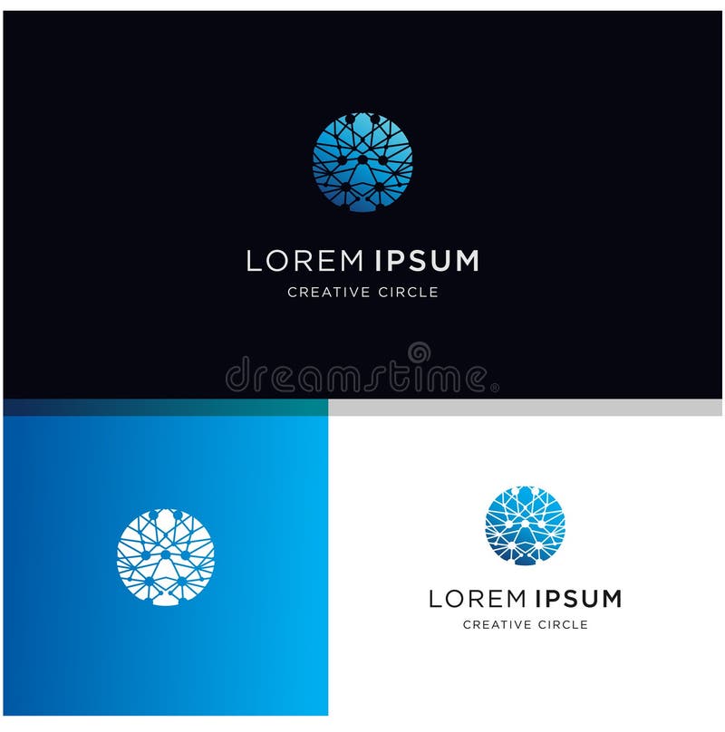 Circle Tech Logo .circle Round Flow Shape Modern Icon for Construction ...