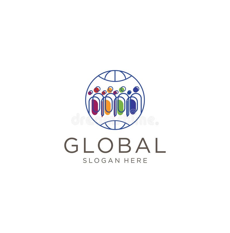 Global Group People Logo . People Human World Earth Global Logo Stock ...