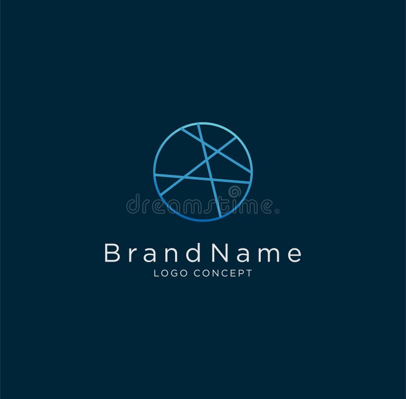 Circle Tech Logo .circle Round Flow Shape Modern Icon for Construction ...