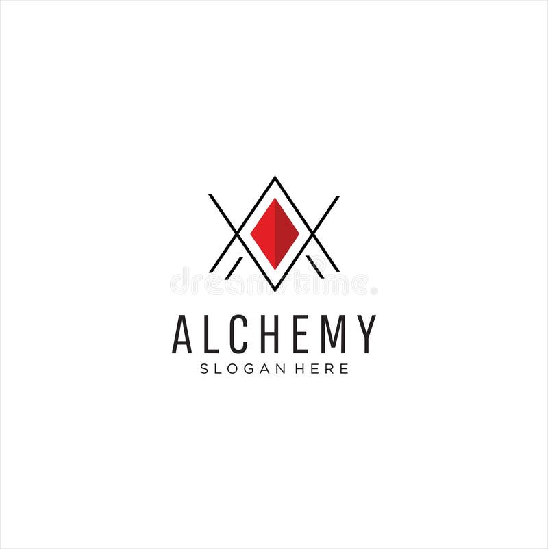 Monogram Triangle Logo . Alchemy Logo Design Vector Stock Illustration ...