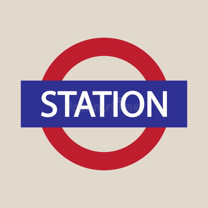 Metro or Train Station Sign Board Editorial Stock Image - Illustration ...
