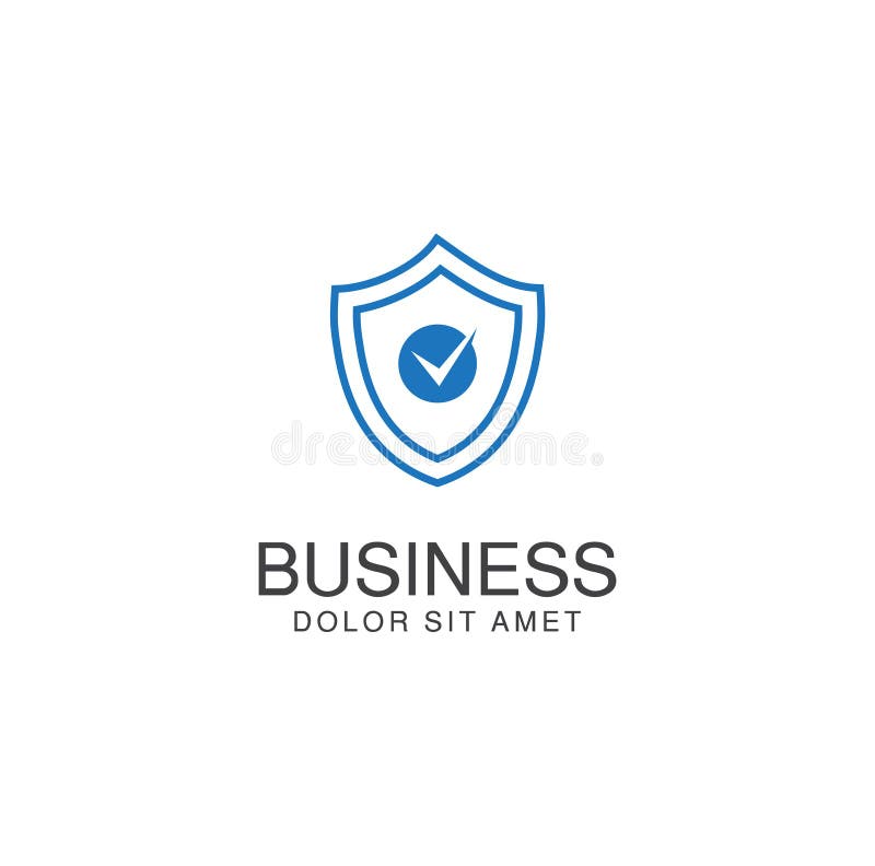 Secure Shield Check Logo Design Vector Stock . Security Check Logo ...