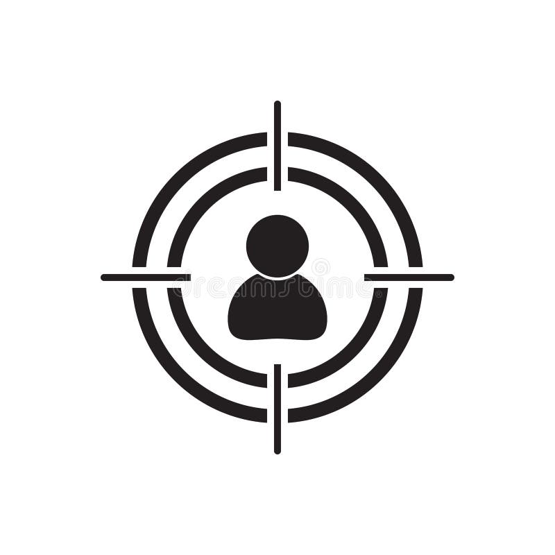 TARGET USER ICON. FOCUS SIGN SYMBOL VECTOR ILLUSTRATION Stock Vector ...