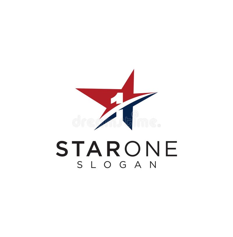 Star One Logo Design Inspiration Vector Illustration . Star Logo Design ...