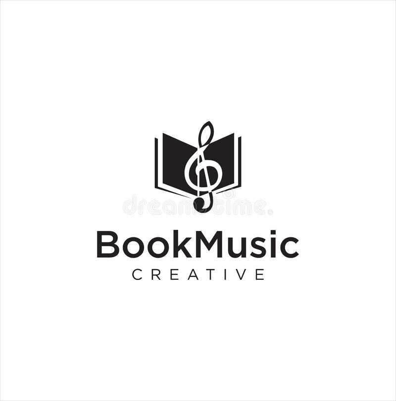 Note Music Book Logo Design Retro Hipster Inspiration . Open Music Book ...