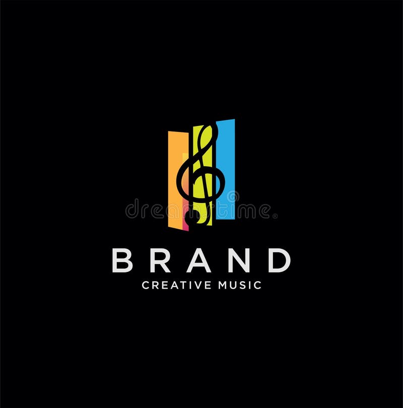 Music Note Logo Colorful Design Inspiration . Modern Note Logo Design ...