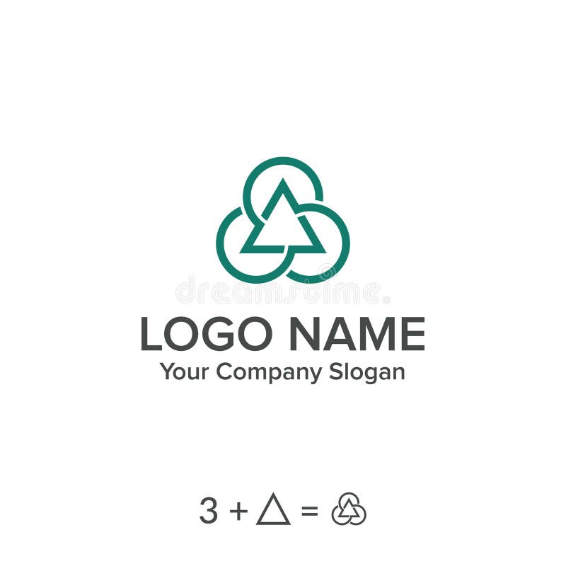 Triangle three logo vector stock vector. Illustration of element ...
