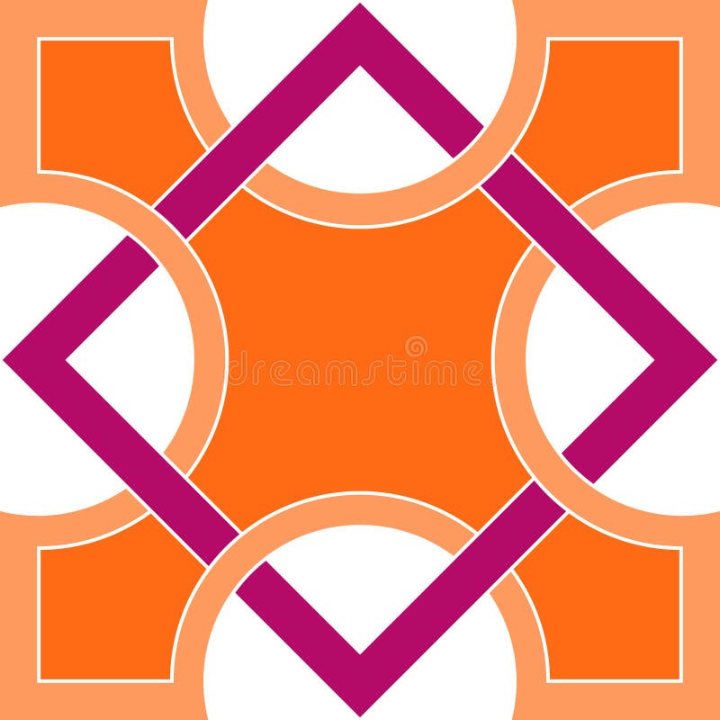 Abstract Square, Circles, Lines Pattern Background, Vector Graphic ...