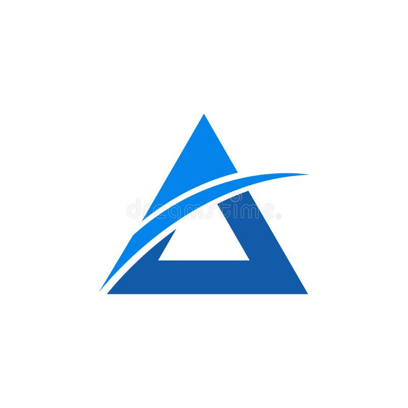 Letter a Blue Logo on White Background. Abstract Vector Letter a Icon ...