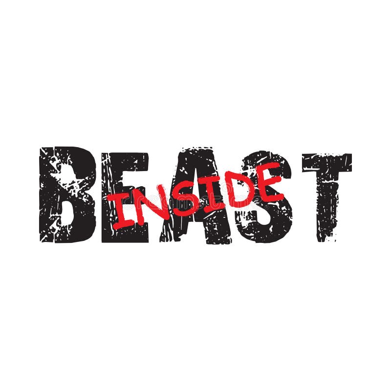 Beast Inside - Vector Illustration Design for Banner, T Shirt Graphics ...