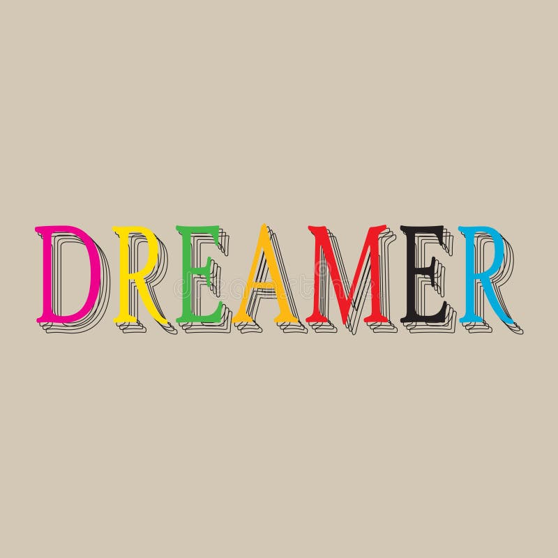 Dreamer - Vector Illustration Design for Banner, T-shirt Graphics ...
