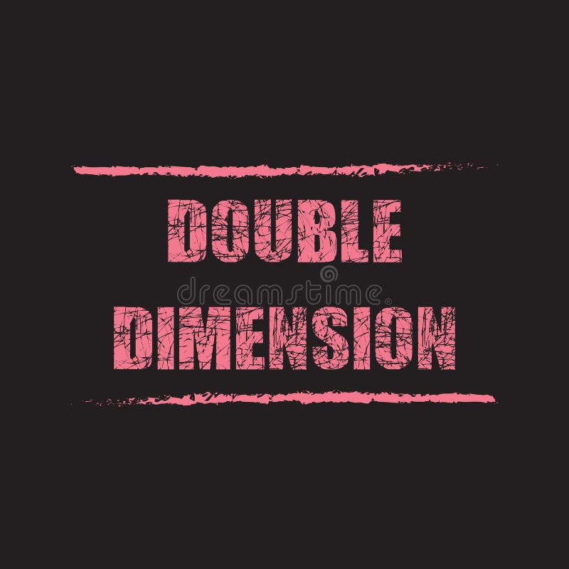 Double Dimension - Vector Illustration Design for Banner, T Shirt ...