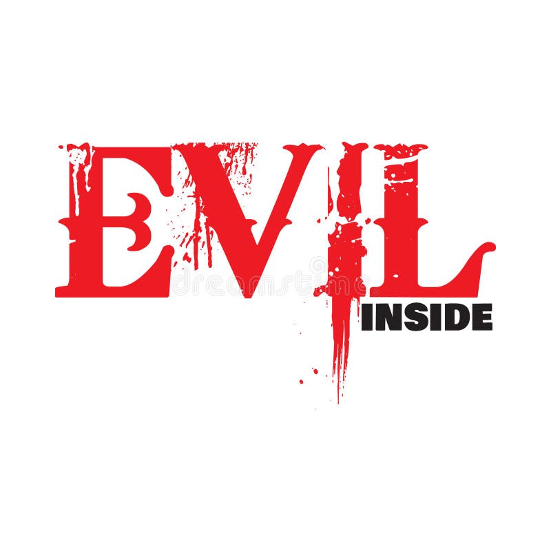 Evil Inside - Vector Illustration Design for Banner, T Shirt Graphics ...