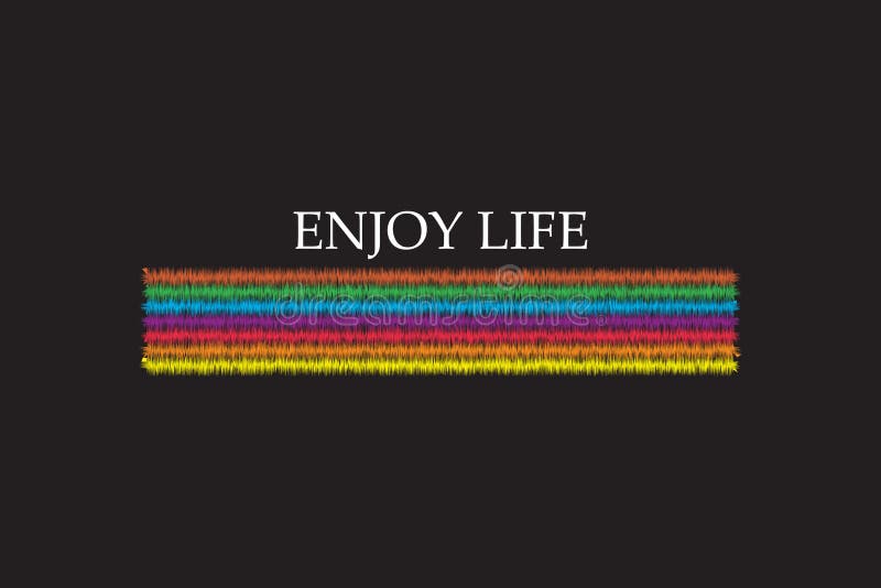 Enjoy Life - Design for Banner, T-shirt Graphics, Fashion Prints ...