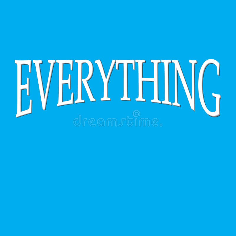 Everything - Vector Illustration Design for Banner, T-shirt Graphics ...