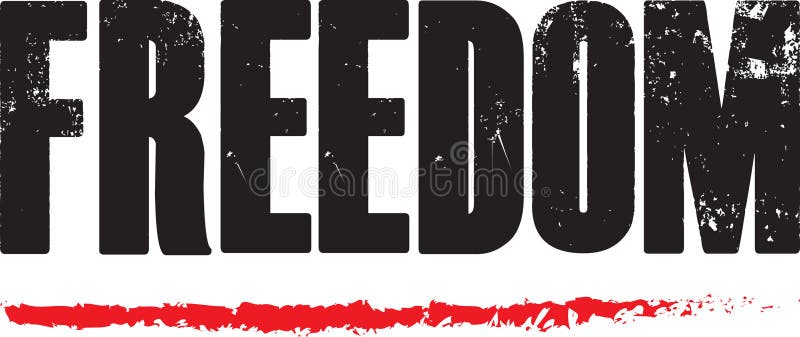 Freedom - Vector Illustration Design for Banner, T-shirt Graphics ...