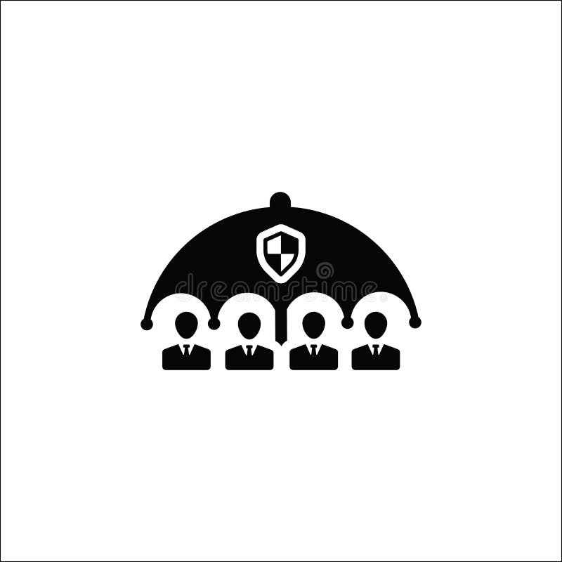 Employers Insurance Icon. stock vector. Illustration of workers - 172428470