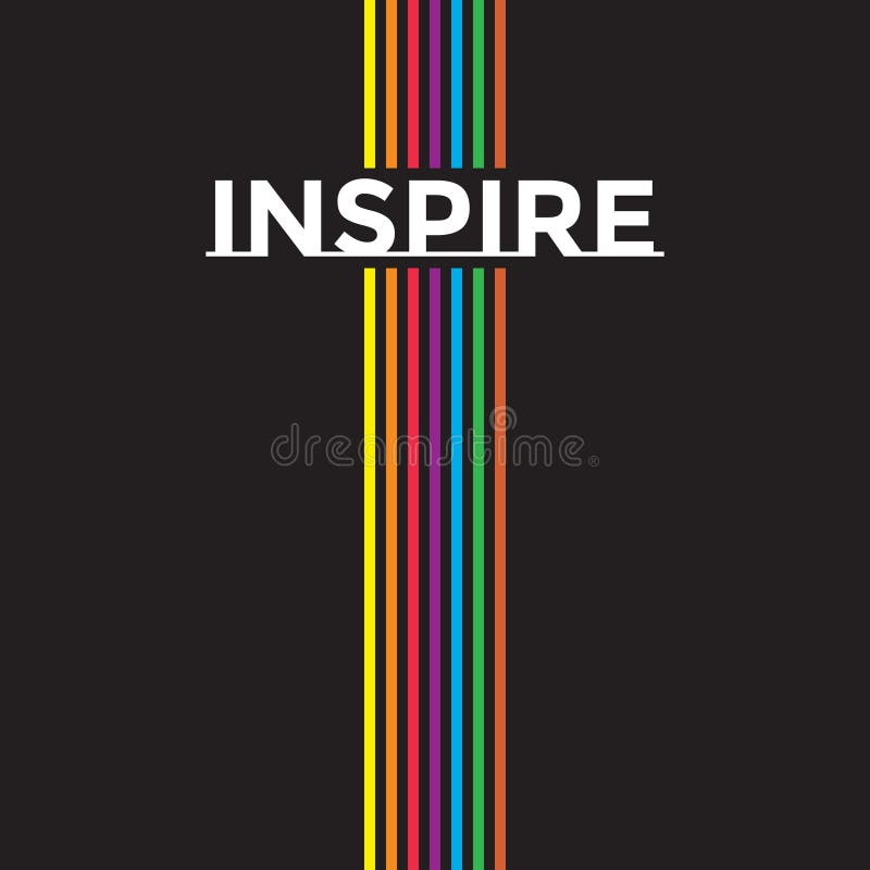 INSPIRE - Vector Illustration Design for Banner, T Shirt Graphics ...