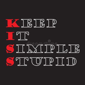 Keep Kiss Simple Stupid Stock Illustrations – 203 Keep Kiss Simple ...