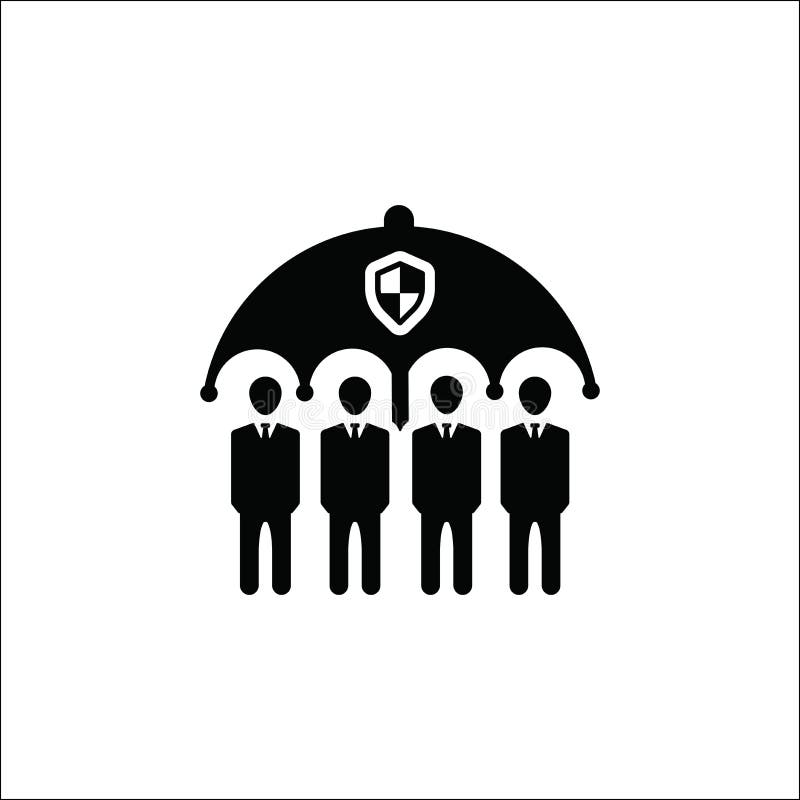 Employers Insurance Icon. stock vector. Illustration of workers - 172428470