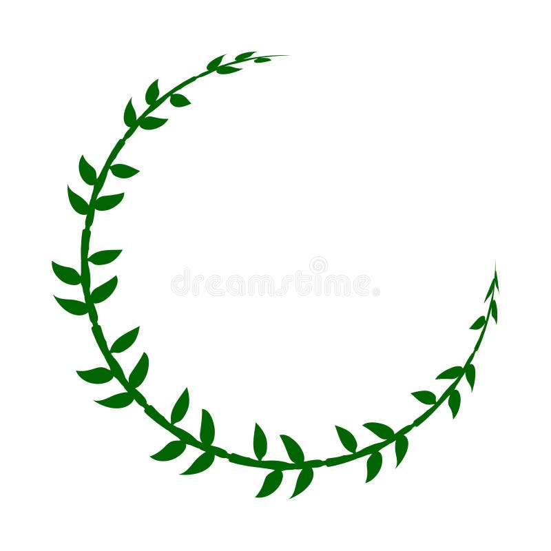 Vector Illustration Floral Open Circle Frames Background Stock ...