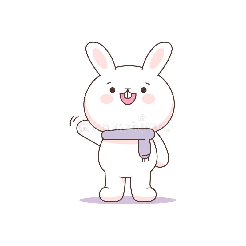 Rabbit Hi stock vector. Illustration of brown, easter - 174753568