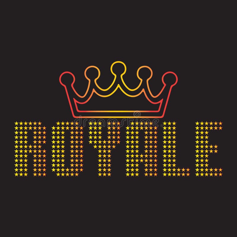 Royale - Vector Illustration Design for Banner, T Shirt Graphics ...