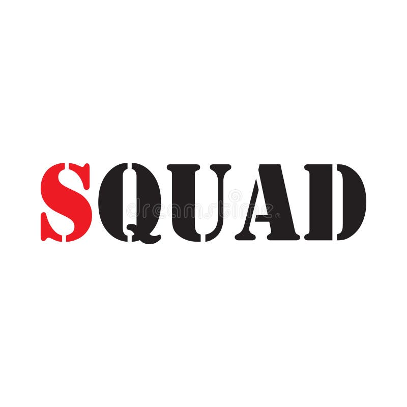 Squad - Vector Illustration Design for Banner, T-shirt Graphics ...