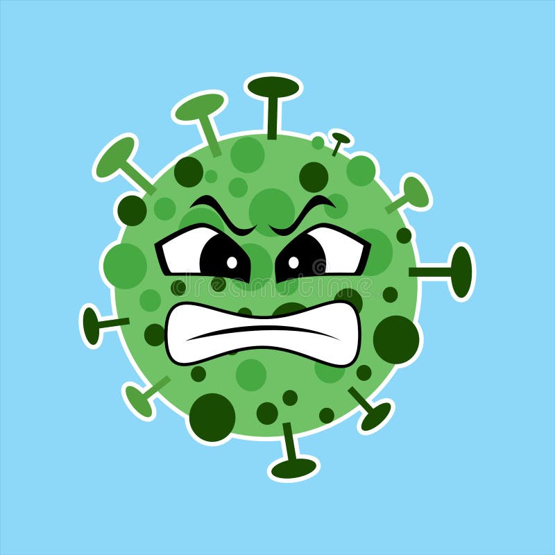 Cartoon Angry Germ