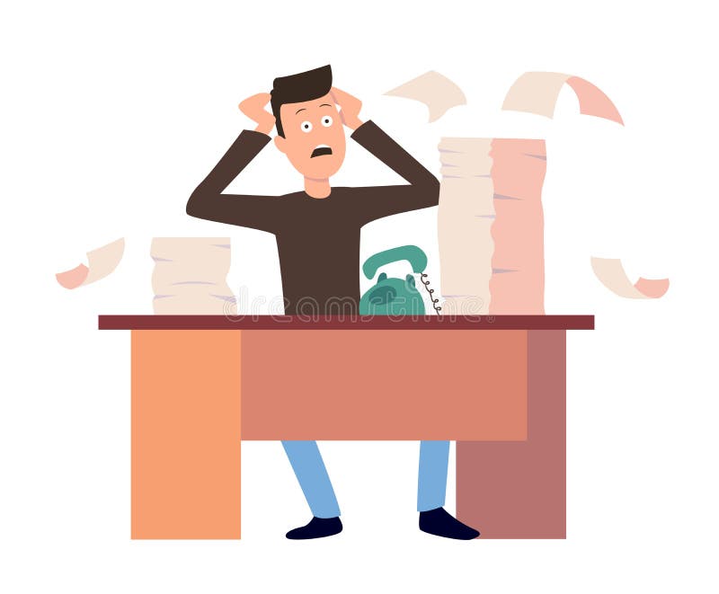 Cartoon Stressed Stock Illustrations – 25,133 Cartoon Stressed Stock ...
