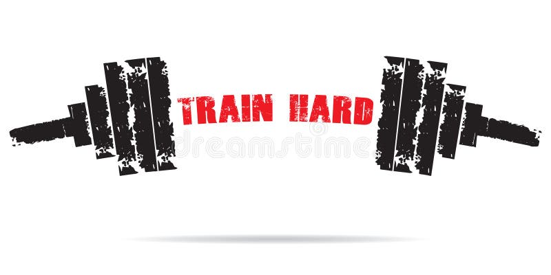 Train Hard - Vector Illustration Design for Banner, T Shirt Graphics ...