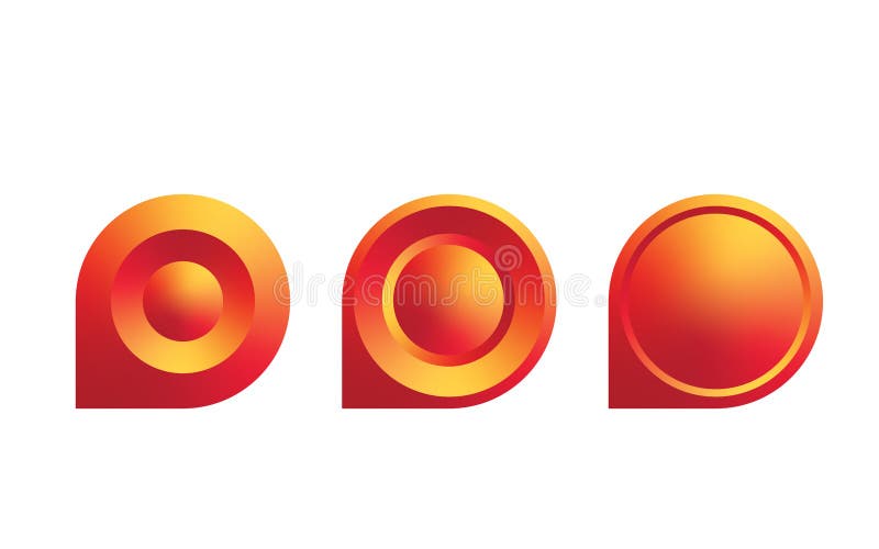 Colorful Circle Visually Pleasing Realistic Design. Stock Vector ...