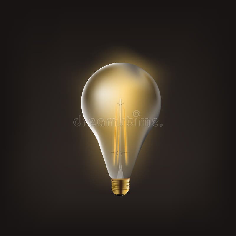 Edison small bulb stock illustration. Illustration of lightbulb - 175297495