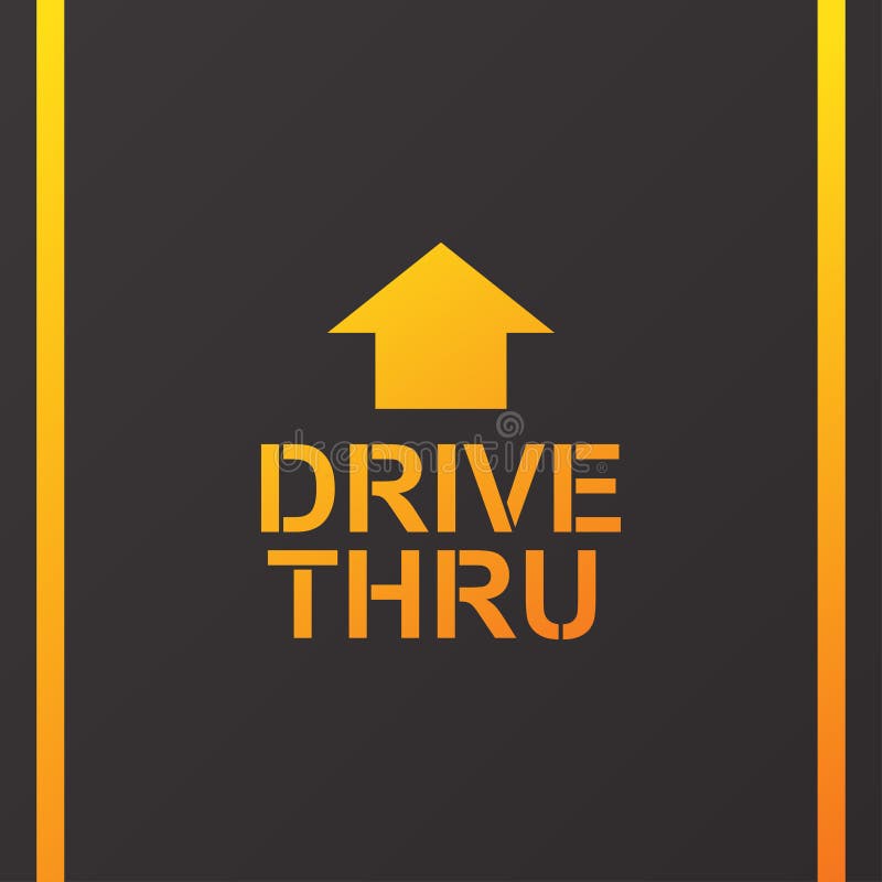 Icono De Drive Thru 160+ Drive Through Sign Stock Illustrations,
