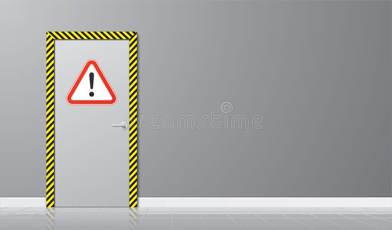 Red Triangle Caution Warning Alert Sign Vector Illustration, Isolated ...