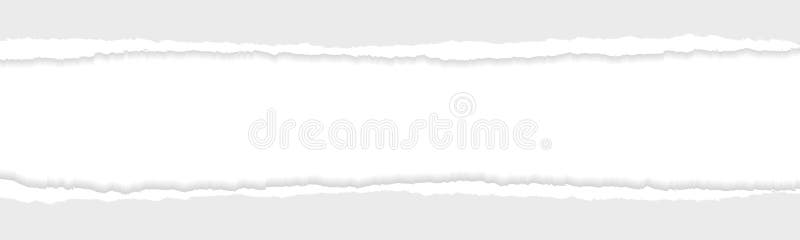 Gray Ripped Open Paper with Transparent Background. Torn Paper Sheet ...