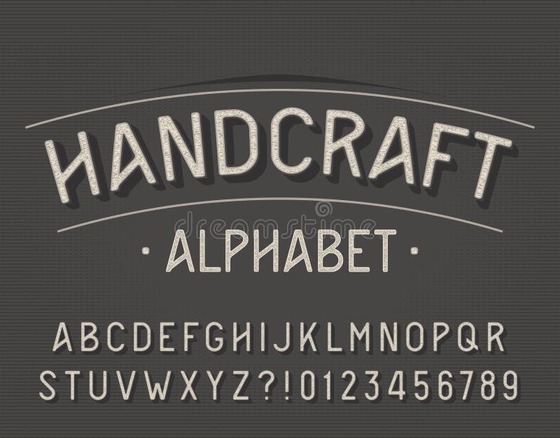 Handcraft Alphabet Stock Illustrations – 626 Handcraft Alphabet Stock ...
