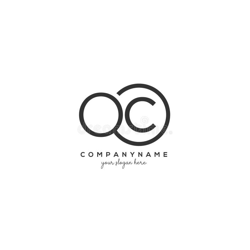 Initial Letter with Circle Combination. Stock Vector - Illustration of ...