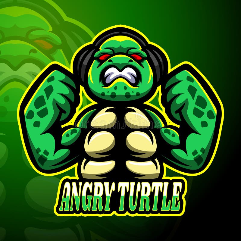 Angry Turtle stock vector. Illustration of turtle, black - 15075701