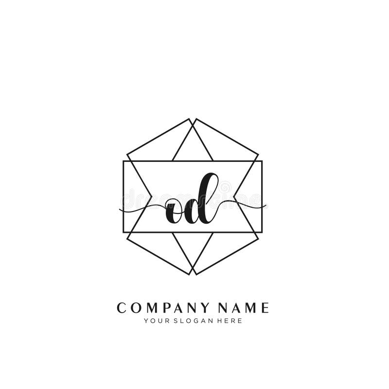 Od Monogram Lettermark Stock Illustrations – 15 Od Monogram Lettermark ...