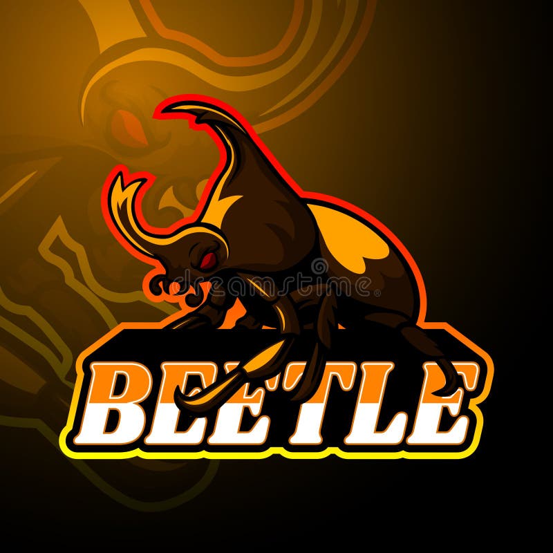 Beetle Esport Logo Mascot Design Stock Vector - Illustration of insect ...
